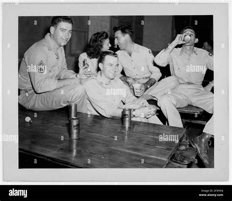 Vintage Photograph United States Soldier Relaxing At Camp Huckstep
