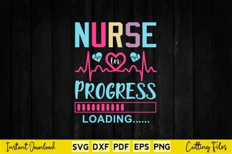 Nurse In Progress Loading Nursing Design Graphic By Buytshirtsdesign · Creative Fabrica