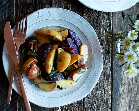 Warm Potato Salad With Bacon Charred Green Onion Vinaigrette The Original Dish