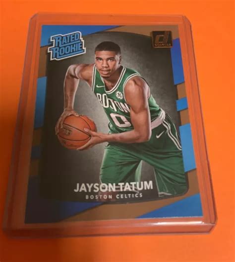 ROOKIE JAYSON TATUM 2017 18 Panini Donruss recrue classée RC 198