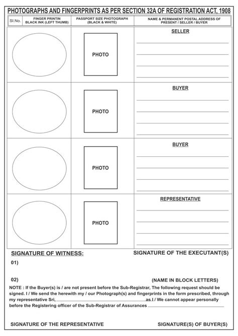 Form 32a Registration Act 1908 Gawertop