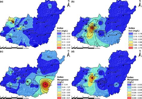 Spatial Distribution Maps For Pre And Post Monsoon Seasons Showing The