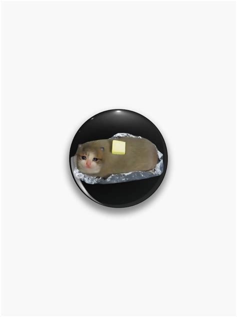 Baked Potato Cursed Sad Butter Cat Crying Meme Pin For Sale By