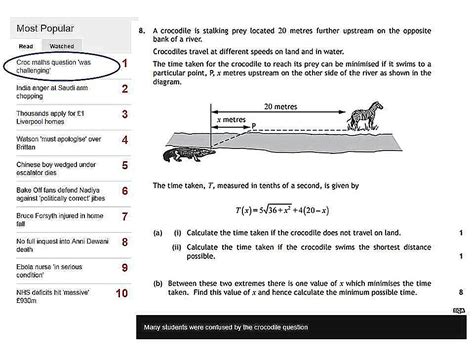 Crocodile Maths Problem Goes Viral Rick Anderson Tutor