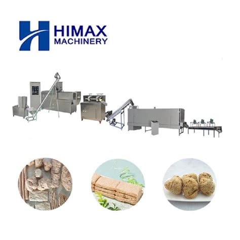 Energy Saving Soya Chunks Protein Processing Machinery Vegan Meat