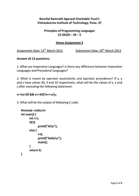Ppl Home Assignmentunit2 Pdf Free Download