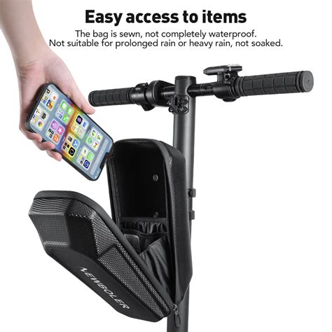 Newboler L L Quick Release Bike Scooter Bag Waterproof Bicycle Front Bag Hard Shell Folding