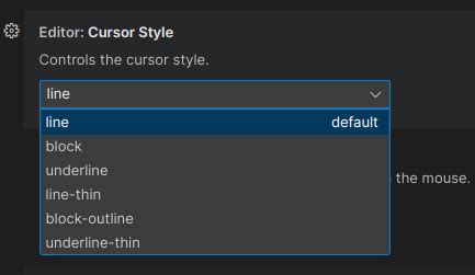 Vs Code Visual Studio Code Cursor Styles Is It Possbile To Add More Cursor Styles To The