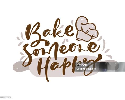 인사말 카드 인쇄 및 포스터 필기 글자 음식 요리 블로그를위한 현대 서예에 대한 손으로 그린 독특한 타이포그래피 디자인 요소와