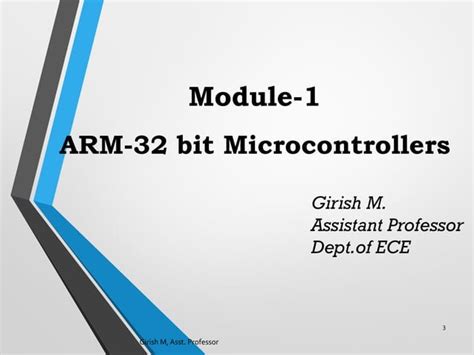 Arm Microcontrollers And Embedded Systems Module 1vtu Pdf Operating Systems Computer