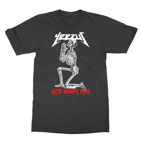 Lectro God Wants You Yeezus American Hip Hop Rapper Gang Mens T Shirt