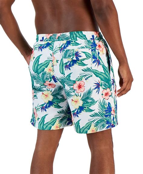Club Room Mens Daniel Tropical Swim Trunks Created For Macys