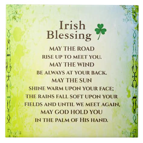 Irish Blessing May The Road Rise Up To Meet You Tile Zazzle