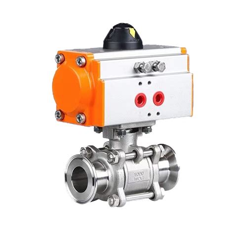 ISO DIN Pneumatic Automatic Sanitary Tri Clamp Stainless Steel