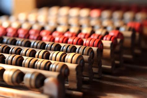 Premium Photo Chinese Abacus An Early Counting Device Used For