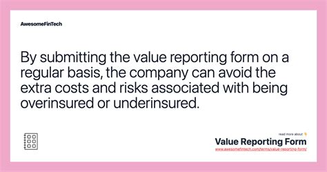 Value Reporting Form Awesomefintech Blog