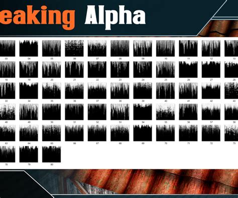 Artstation 70 Leaking Alpha Vol 14 4k In Png Brushes
