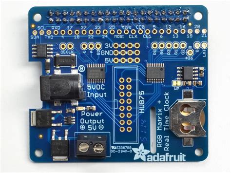 assembly adafruit rgb matrix real time clock hat for raspberry pi