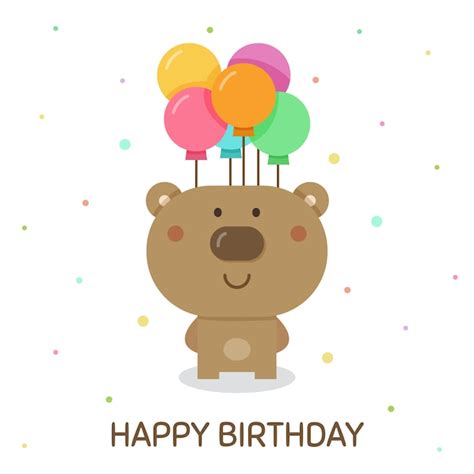 생일 축하 벡터 일러스트 레이션 프리미엄 벡터