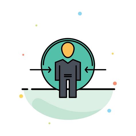 Man User Login Id Identity Abstract Flat Color Icon Template 13131034 Vector Art At Vecteezy