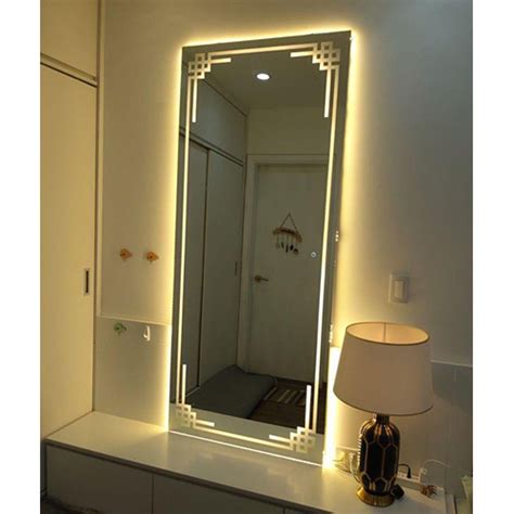 Led Rectangular Mirrors Glass Thickness Different Available Millimeter