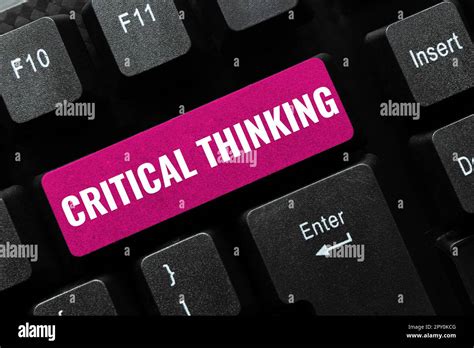 Inspiration Showing Sign Critical Thinking Business Concept Sequence