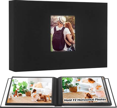8x10 Photo Album Holds 72 Horizontal Photos Linen Cover