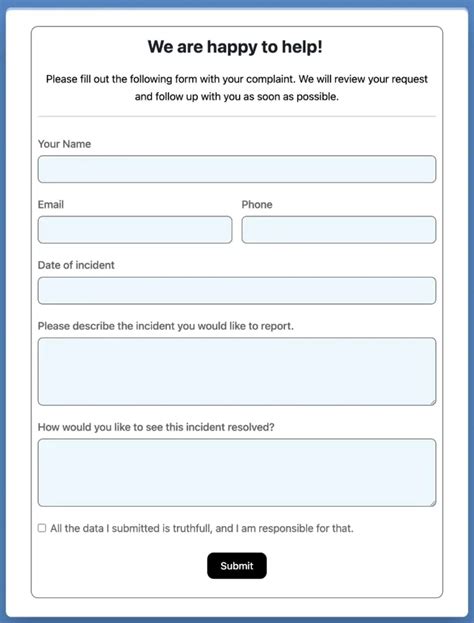 How To Create A Customer Complaint Form In Steps Fluent Forms