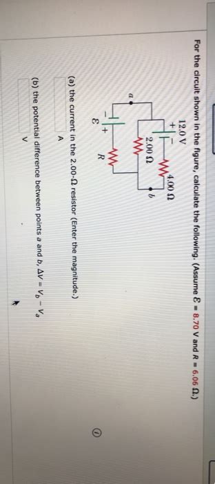 Solved For The Circult Shown In The Figure Calculate The