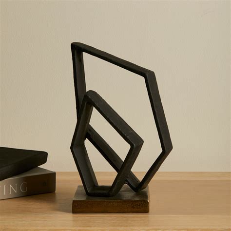 Harbridge Black Metal Abstract Ornament Laura James