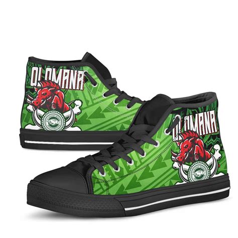 Hawaii High Top Shoes Olomana High And Intermediate School Polynesian