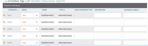 Configuring Device Interfaces For Switches