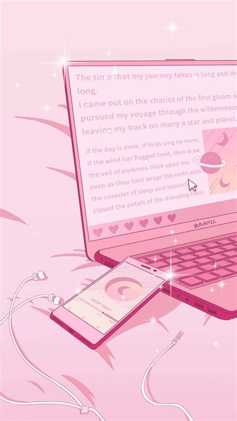 Pink Anime Aesthetic Laptop Kawaii Aesthetic Hd Wallpaper 56 Off