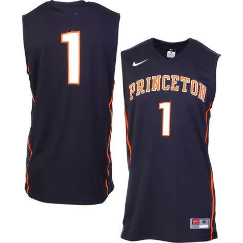 Nike No 1 Princeton Tigers Black Replica Jersey