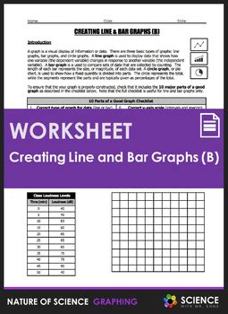 Worksheet Creating Line And Bar Graphs Part By Science With Mr Enns