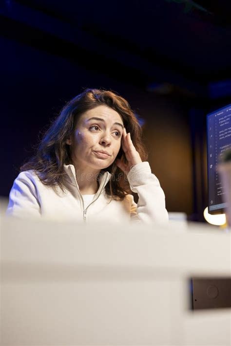 Anxious Developer Distressed Cyber Attacks Computer Systems Stock