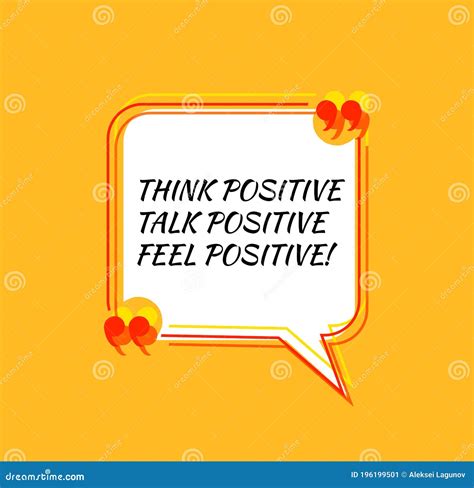Vector Colorful Positive Thinking Quote Template Bright Yellow Color