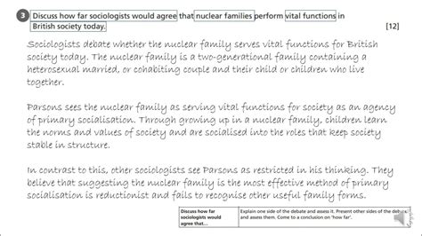 Families The Functions Of Families Aqa Gcse Sociology Youtube
