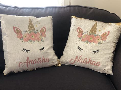 Custom Sequin Pillow Welcome To Dimzon Store