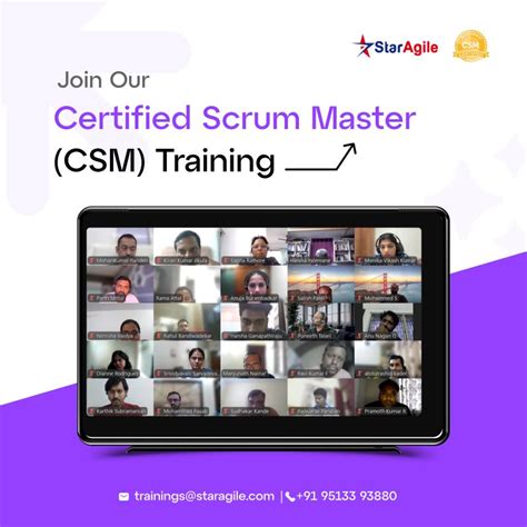 Staragile On Linkedin A Live Virtual Csm Certification Training