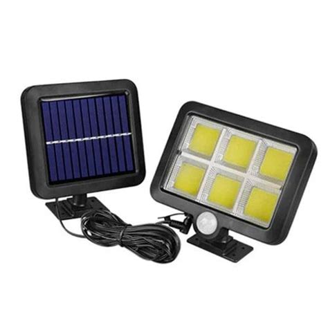 ᐉ Ліхтар вуличний Led на сонячній батареї настінний 120 Cob Ip65 531833 • Краща ціна в Києві