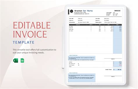 Free Invoice Outline Templates Edit Online And Download