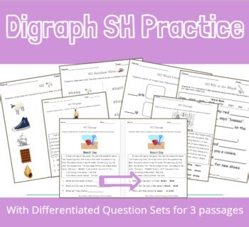 Digraph Sh Practice And Reading Comprehension By Jessica Rolfe Tpt