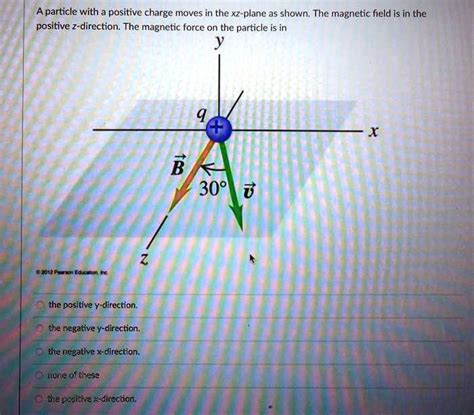 solved a particle with a positive charge moves in the xz plane as