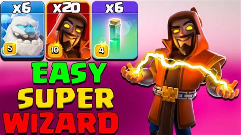 Clash Of Clans New Super Wizard Attack Strategy With Invisibility Spell