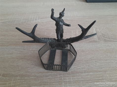 Ló Fejes Kopogtató Lovas Szerencs Patkó Bronz Réz ötvözete Szobor