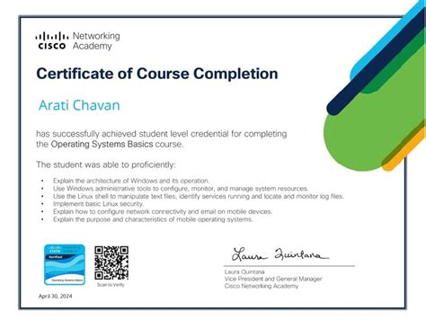 Arati Chavan On Linkedin Operatingsystem Ciscocertification