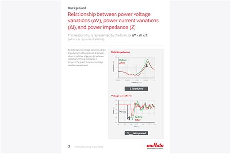 Tech Paper Low Impedance Design In Power Circuits Campaigns Murata Manufacturing Co Ltd