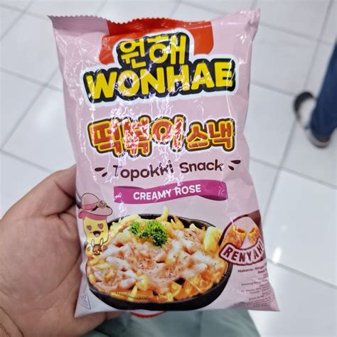 Jual Wonhae Topokki Snack Creamy Rose 80gram Shopee Indonesia