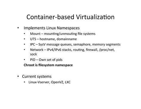 A Performance Comparison Of Container Based Virtualization Systems For